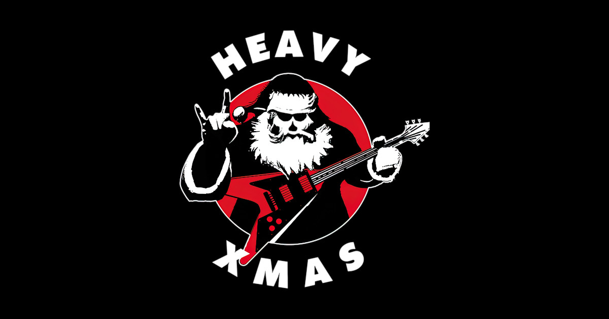 Santa Claus Playing Guitar Heavy Metal - Santa Claus Playing Guitar ...