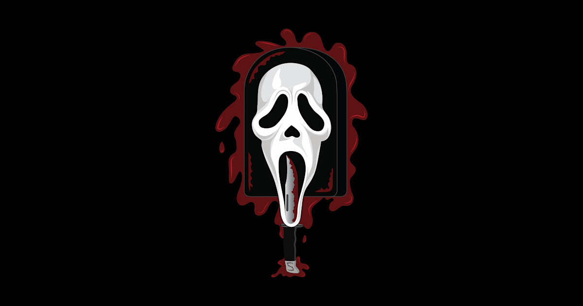Horror Pop Ghostface Front Print - Ghostface - Sticker | TeePublic