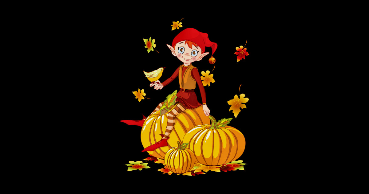 Fall Elf - Beautiful Fall - Sticker | TeePublic