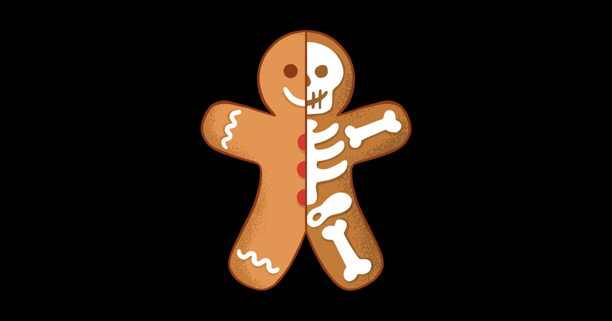 Gingerbread Man Skeleton - Christmas - Posters and Art Prints | TeePublic