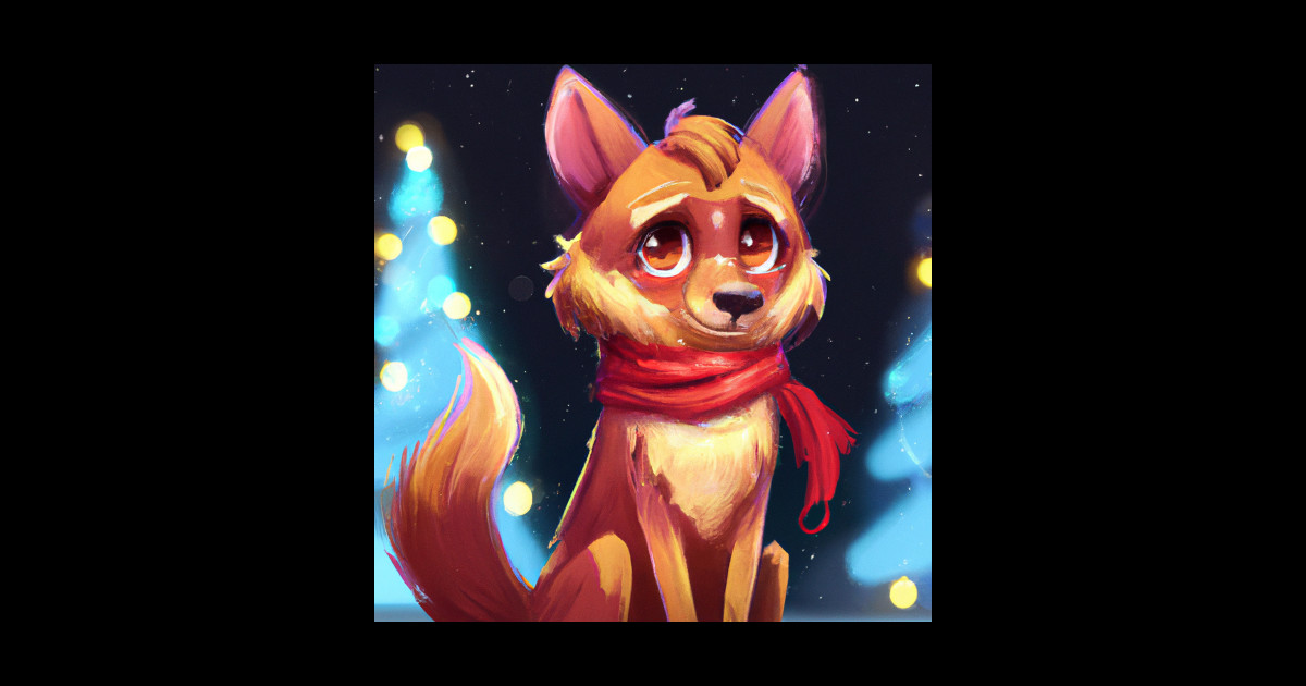 Cute Red Wolf Drawing - Cute Red Wolf - Sticker | TeePublic