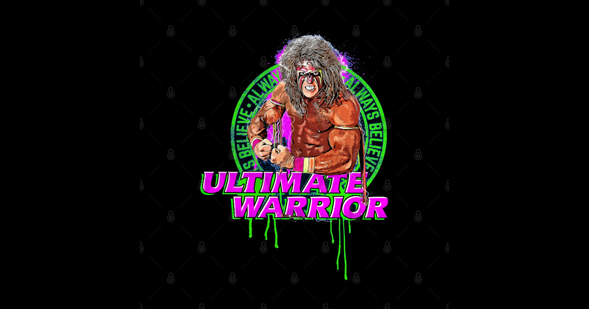 Ultimate Warrior Always Believe Pose - Ultimate Warrior - Sticker ...