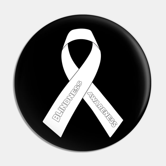 Blindness Awareness Ribbon - Blindness Warrior - Pin | TeePublic