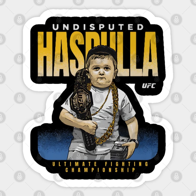 Hasbulla Undisputed Pose - Hasbulla - Sticker | TeePublic