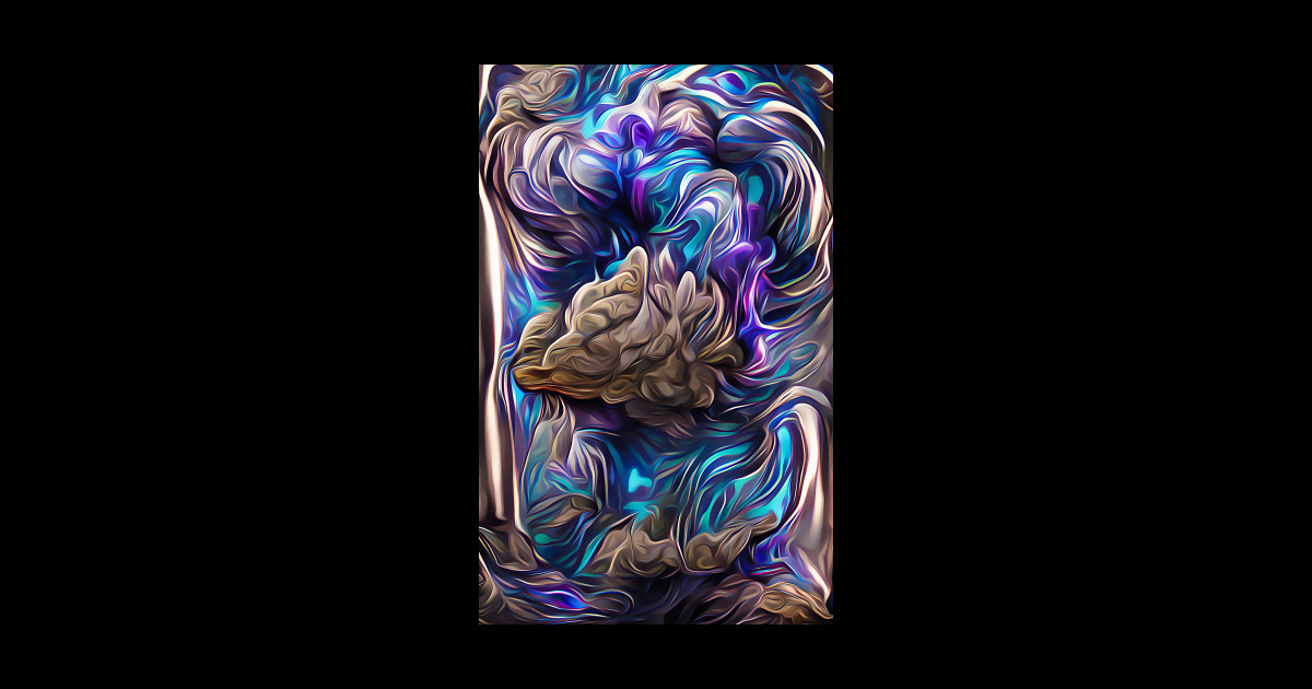 Blue Thick Iridescent Nug Bud Weed Cannabis - Nugs - Magnet | TeePublic
