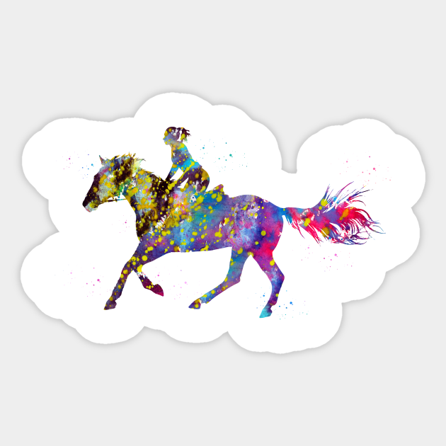 Horse Riding - Horse Riding - Sticker | TeePublic