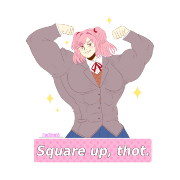Buffsuki - Doki Doki Literature Club - T-Shirt | TeePublic