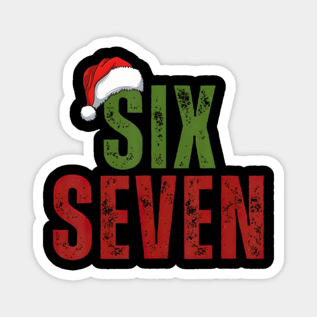 Santa Hat 6 7 Six Seven Gen Z Alpha Slang - Christmas Meme Slang ...