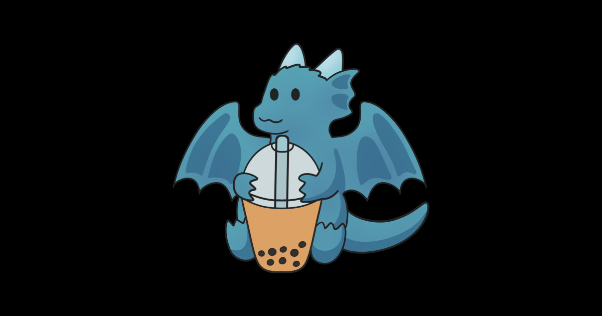 Dragon Boba - Dragon - Sticker | TeePublic