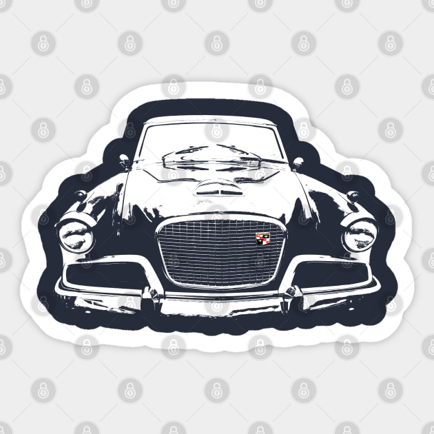 Studebaker Golden Hawk 1950s American classic car monoblock white ...