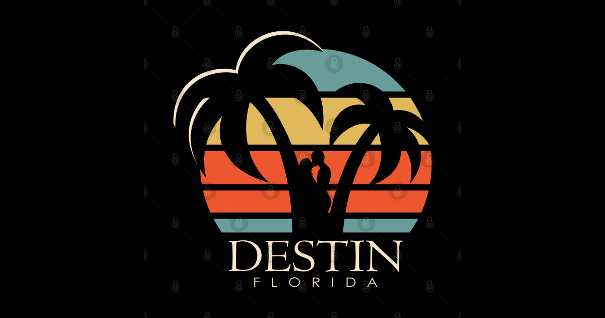 Destin Florida Sunset - Destin Florida - Sticker | TeePublic