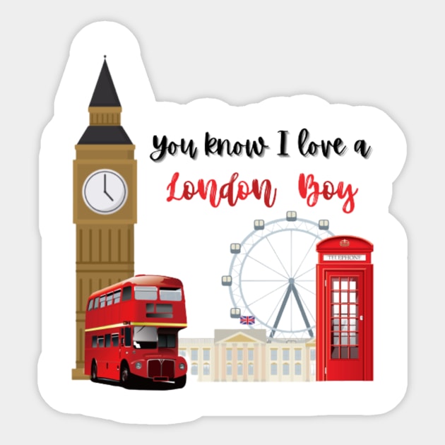 I love a london boy - Taylor Swift Lyrics - Sticker | TeePublic