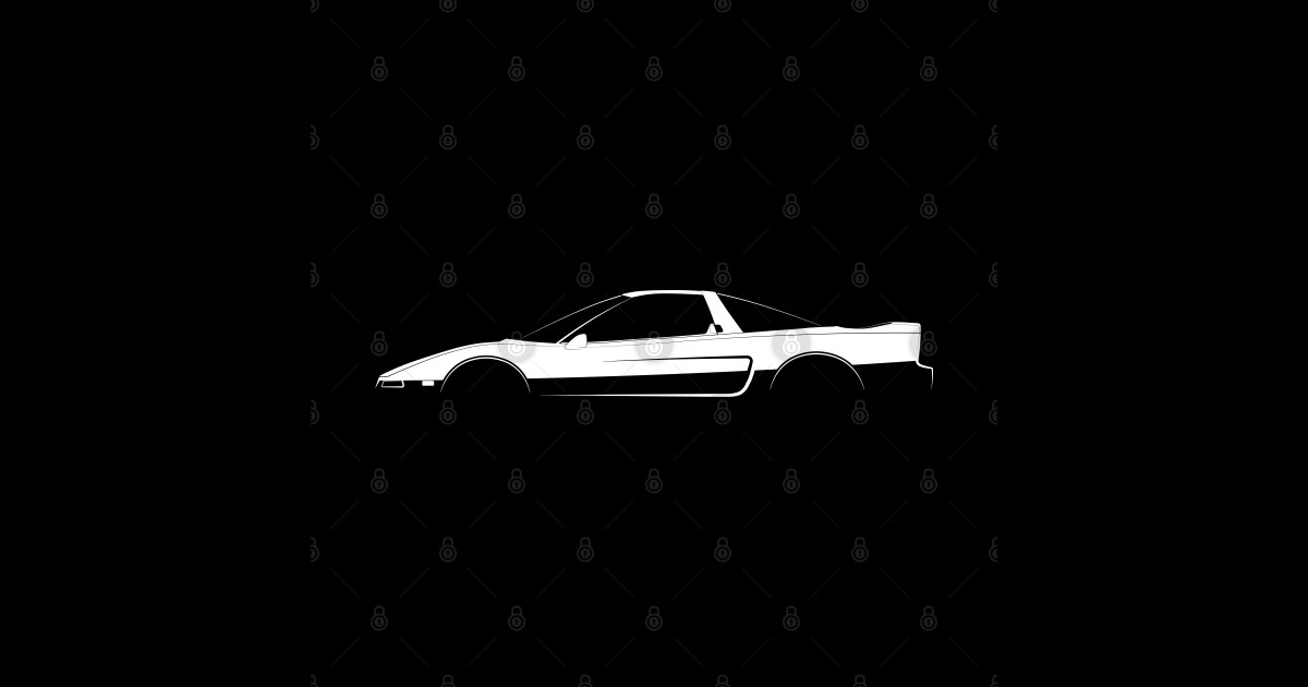 Acura NSX (NA1) Silhouette - Acura Nsx - Sticker | TeePublic