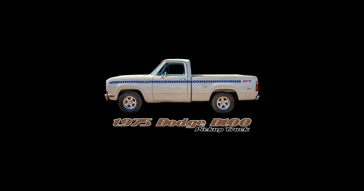 1975 Dodge D100 Pickup Truck - 1975 Dodge D100 Pickup Truck - Sticker ...