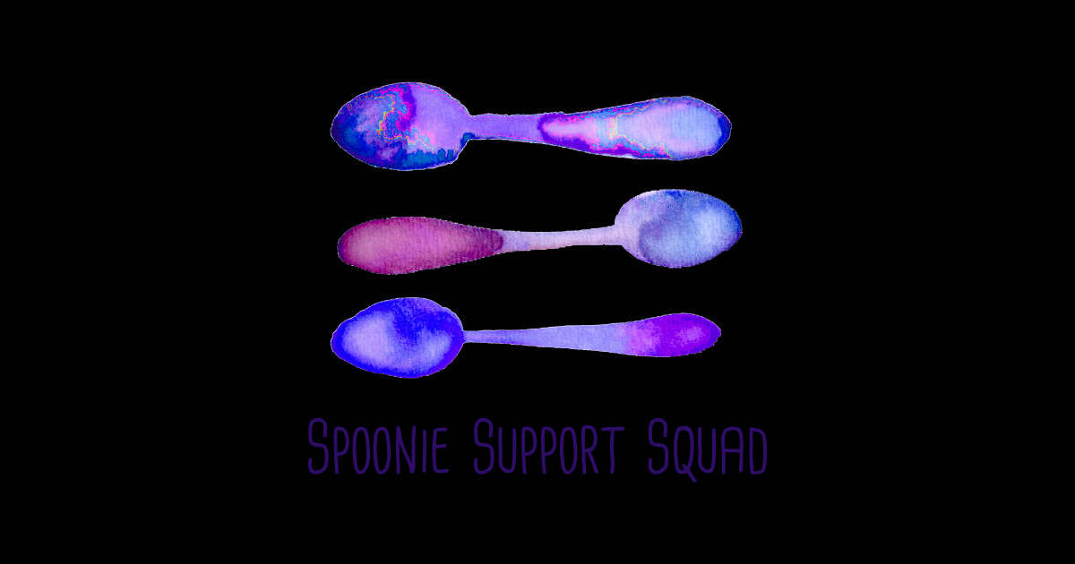 Spoonie Support Squad (Purple)! - Spoonie Support - Sticker | TeePublic