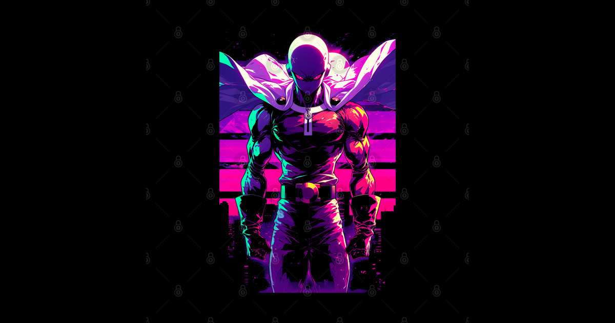 saitama opm - One Punch Man - Sticker | TeePublic