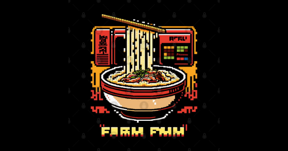 Ramen Pixel Art - Ramen - Posters and Art Prints | TeePublic