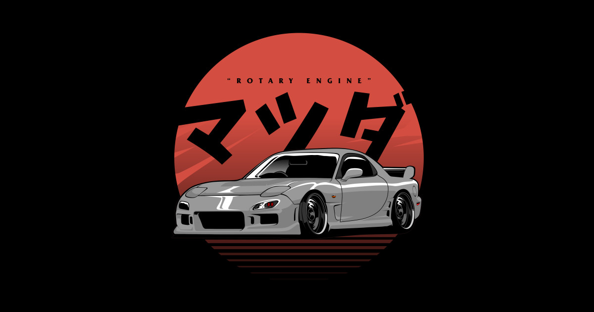 mazda rx 7 - Mazda Rx7 - Sticker | TeePublic