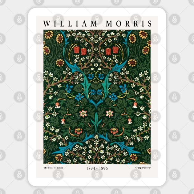 William Morris Textile Exhibition Tulip Pattern - William Morris ...