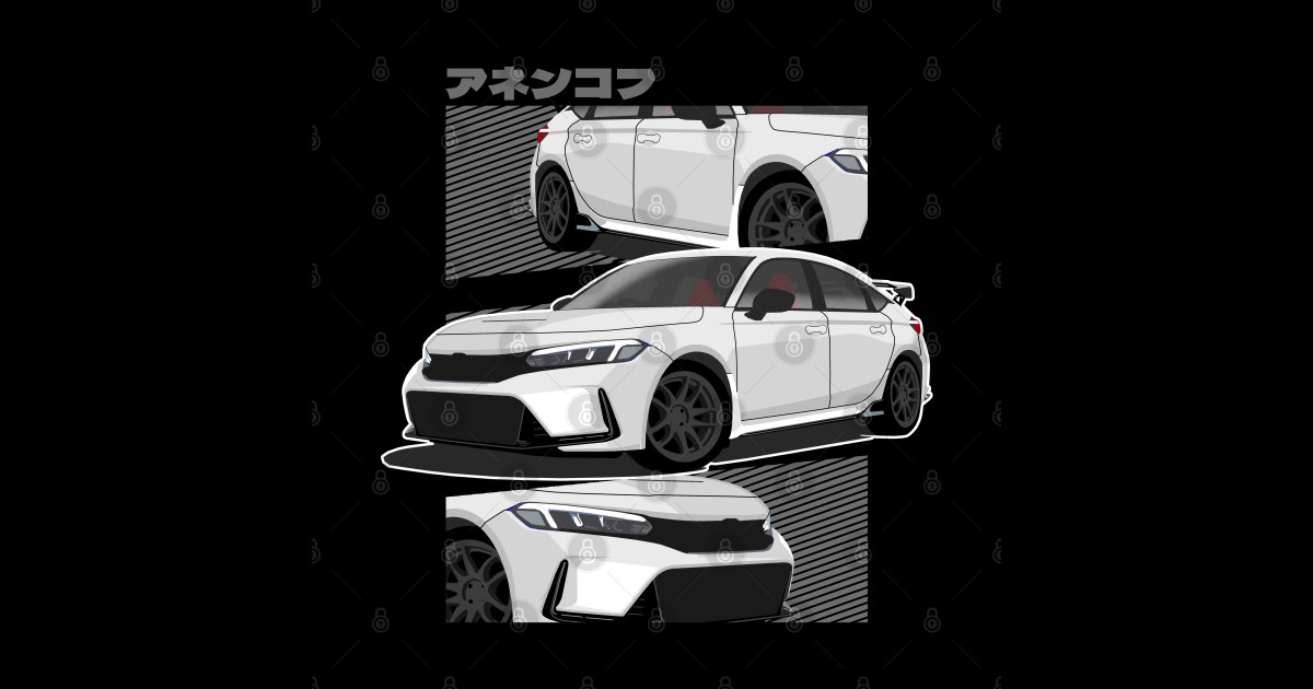 Honda Civic fl5 type-r - Honda - Sticker | TeePublic