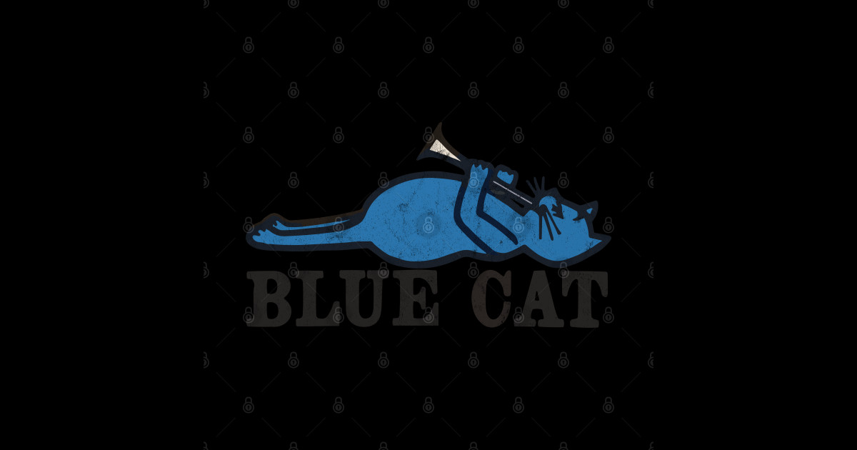 Blue Cat Records -- Vintage Defunct Record Label - Dj - Sticker | TeePublic