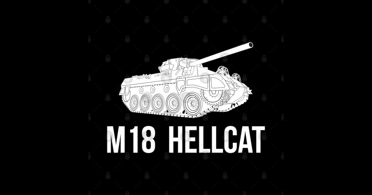 M18 Hellcat tank destroyer USA - Ww2 Tanks - Sticker | TeePublic