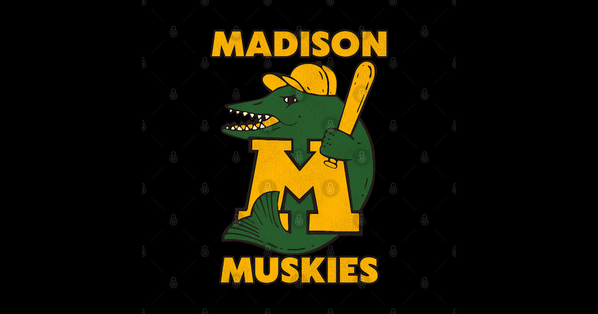 Defunct Madison Muskies Baseball - Baseball - Sticker | TeePublic