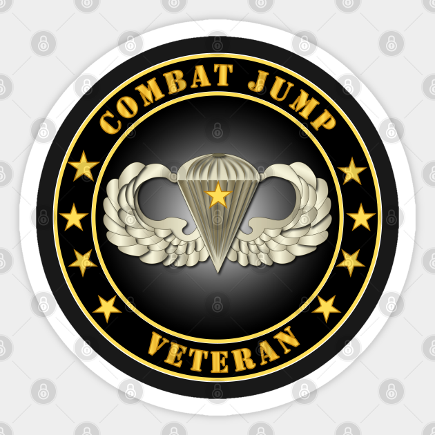 Combat Jump Veteran - Combat Jump Veteran - Sticker | TeePublic