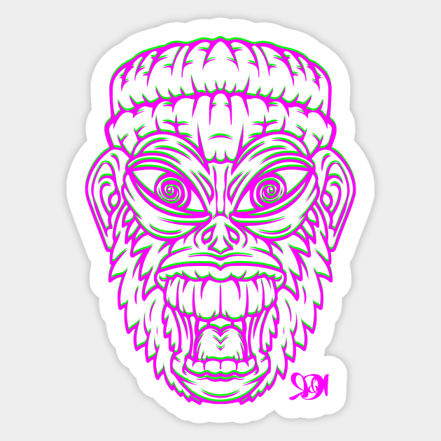 Insane monkey - Insane - Sticker | TeePublic