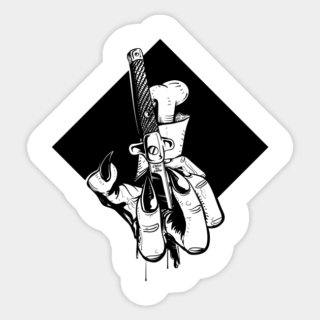 Made to Hurt - Hand - Sticker | TeePublic
