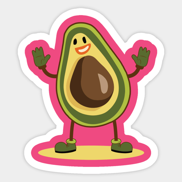 Hug An Avocado Friend - Avocado Lover - Sticker | TeePublic
