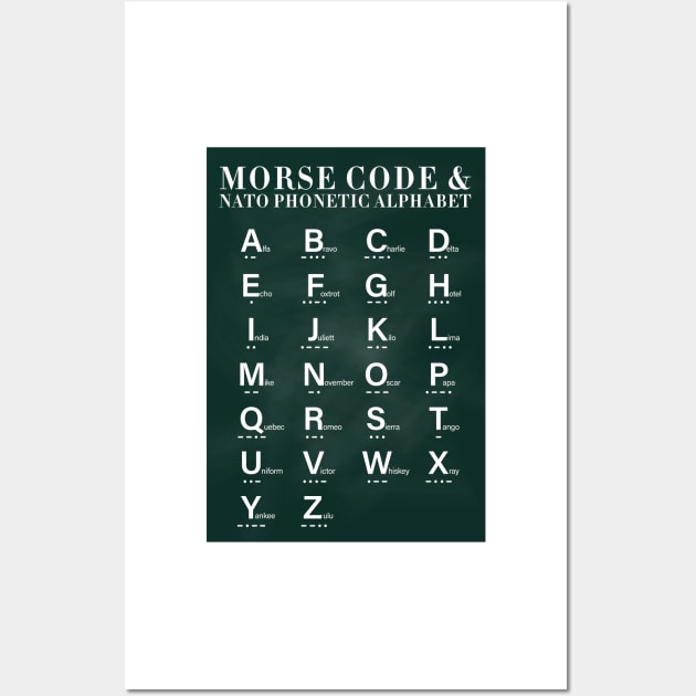 Morse Code - Morse Code - Posters and Art Prints | TeePublic
