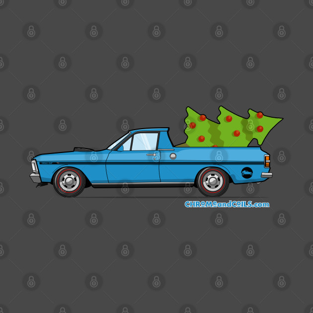 1971 XY GT Aussie Ute Christmas Tree - Xy Falcon - T-Shirt | TeePublic