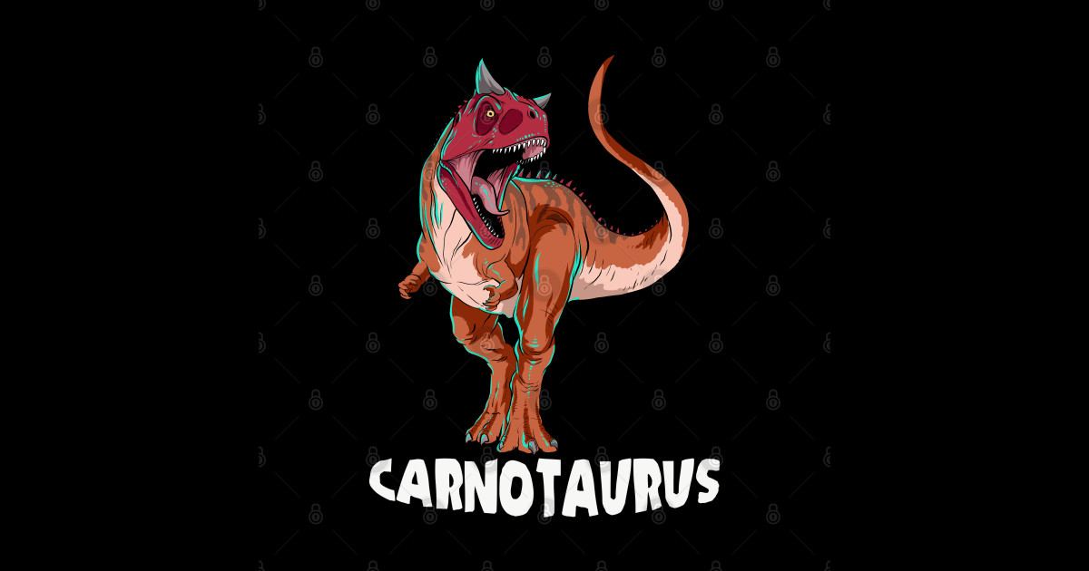 Carnotaurus Dinosaur Design - Dinosaurs - Sticker | TeePublic