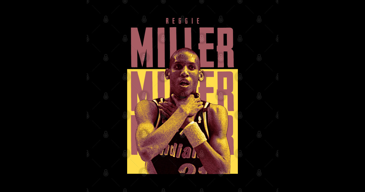 Reggie Miller Choke Sign Basketball - Reggie Miller - Sticker | TeePublic