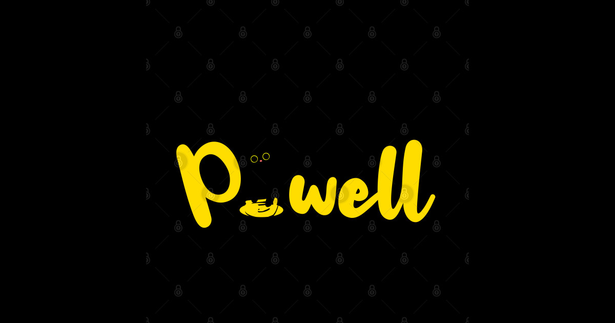 Powell cat - Powell Cat - Sticker | TeePublic