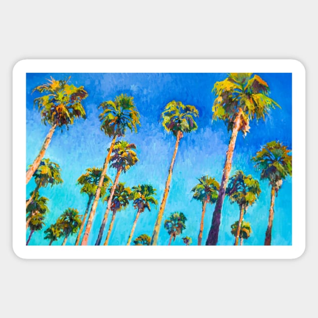 Beach Palm Trees - Beach - Sticker | TeePublic