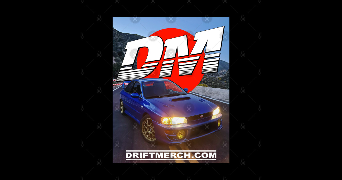 Blue JDM Rally Car with Gold Wheels on a Touge Mountain Pass - Jdm Car ...