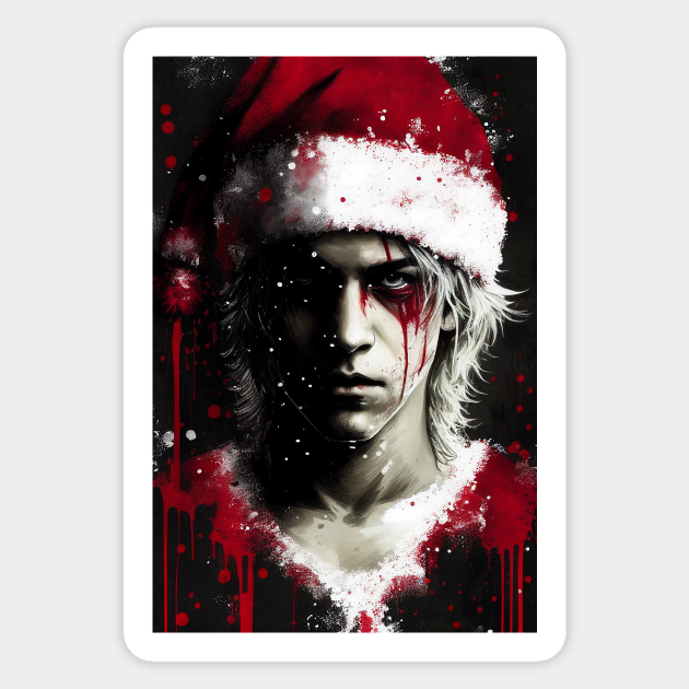 Emo Santa Clause - Emo - Sticker | TeePublic