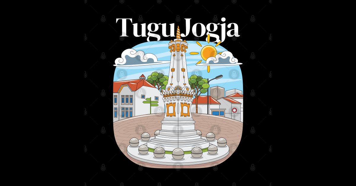Tugu Jogja (Indonesia Travel) - Tugu Jogja Indonesia Travel - Sticker ...
