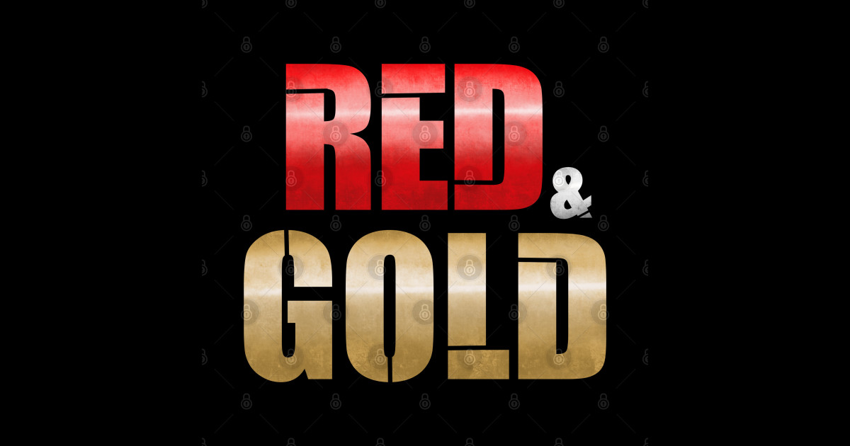 RED & GOLD! - 49ers - Sticker | TeePublic