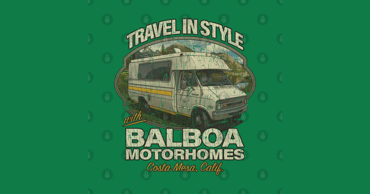 Balboa Motorhomes 1968 - Van Life - T-Shirt | TeePublic