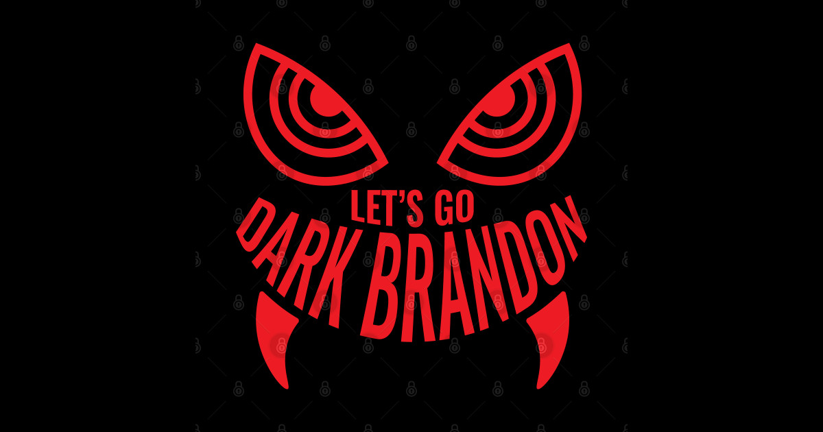 Let’s Go Dark Brandon – Evil Smile - Dark Brandon - Sticker | TeePublic