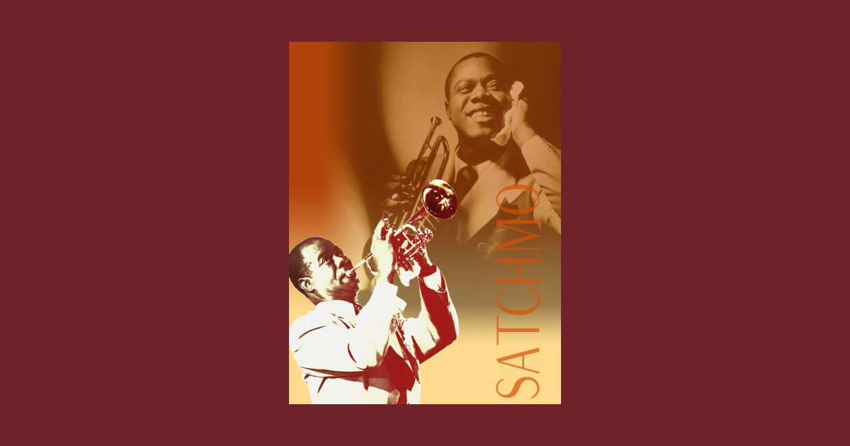 Louis Armstrong Collage Portrait - Louis Armstrong - T-Shirt | TeePublic