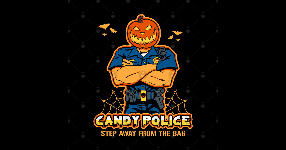 Candy Police Halloween - Halloween - Sticker | TeePublic
