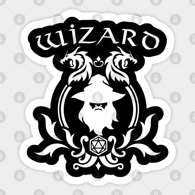 Dnd Wizard Class Symbol Print - Dnd Wizard - Sticker | TeePublic