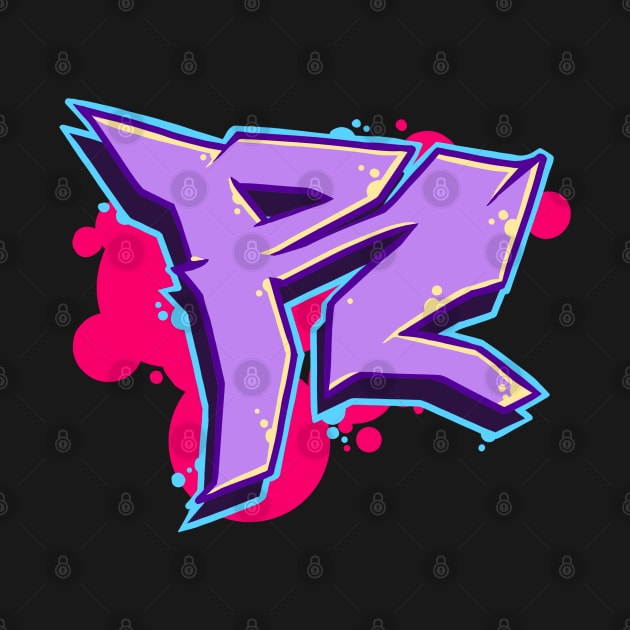Letter R - Graffiti Street Art Style - Graffiti Letter - Pin | TeePublic