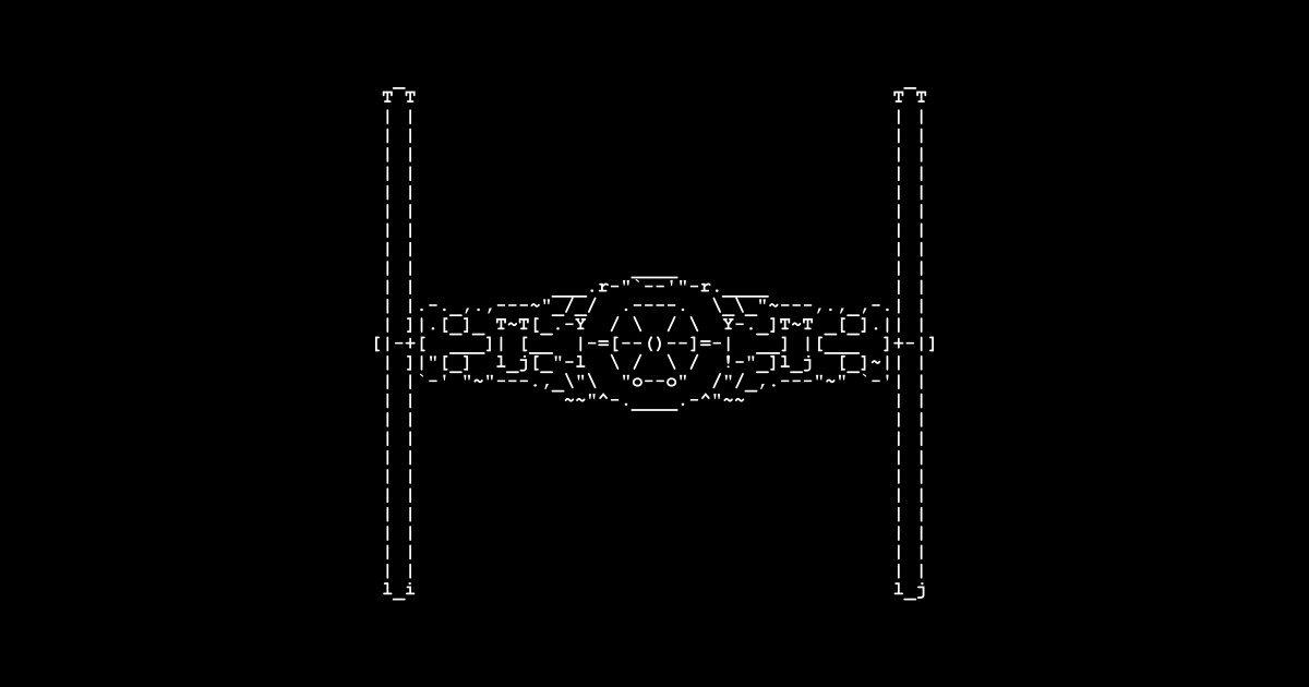ASCII Art TIE Fighter - Ascii Art - Sticker | TeePublic