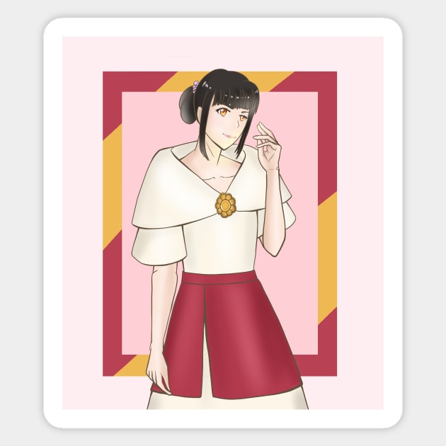 A Filipina Maria Clara Philippines - Filipina - Sticker | TeePublic