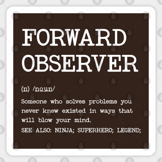 Forward Observer - Definition Design - Forward Observer - Sticker ...